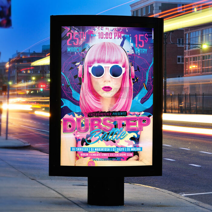 Super Girls Party Premium Flyer Template Facebook Cover