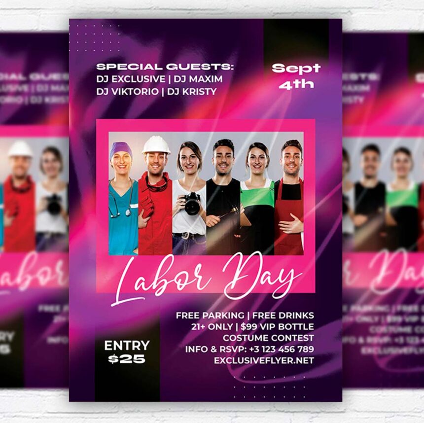 Download Labor Day Party Flyer Psd Template Exclusiveflyer